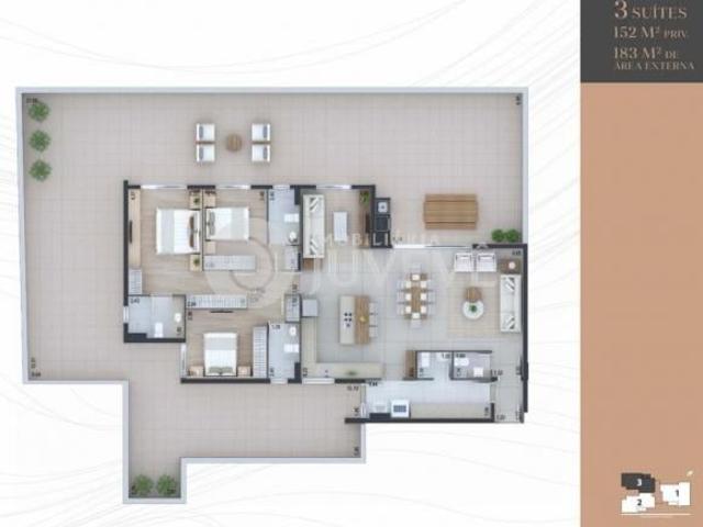 IMOBILIÁRIA JUVEVÊ VENDE APARTAMENTO GARDEM RUA MELCHÍADES FANGUEIRO, 43 TERRACE ACCUEILLANT ROCHA P