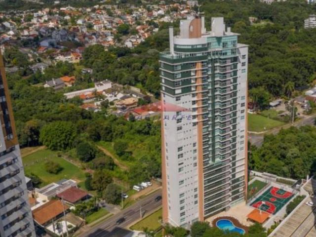 Impecável apartamento de luxo à venda em Curitiba PR, no Mossunguê:3 quartos, sendo3 suítes, 1 sala