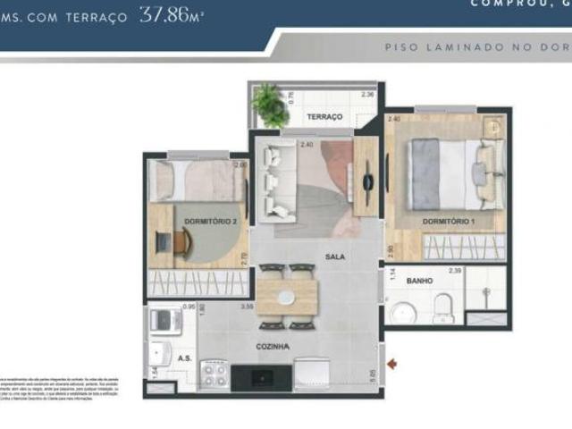 Imperdível apartamento à venda em Guarulhos SP, Ponte Grande! 1 quarto, 1 sala, 1 banheiro, 1 vaga d