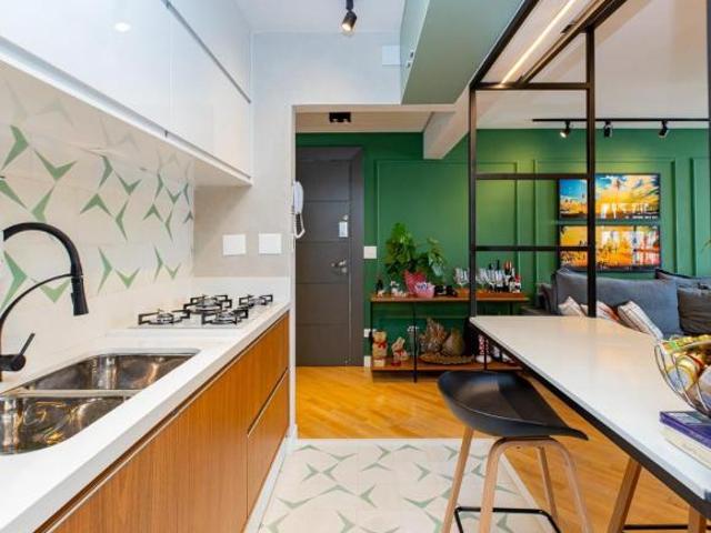 Deslumbrante apartamento para venda em Brooklin com 1 quarto, sendo 1 suíte, 46m² remaxempire#O0YX