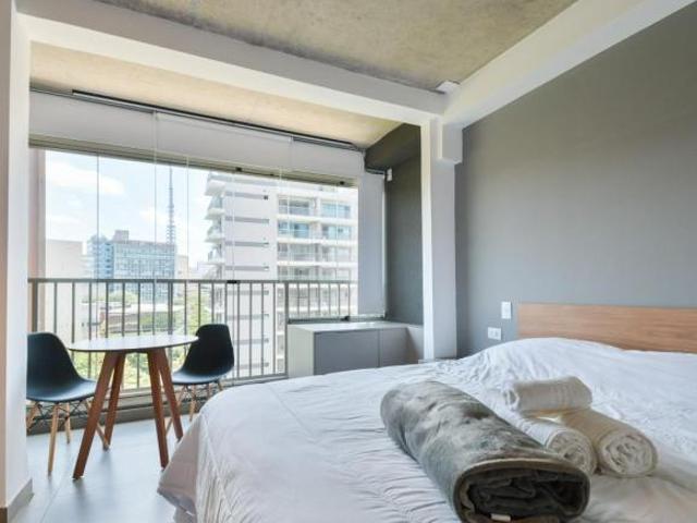 Versátil studio para venda com 1 quarto, sendo 1 suíte, 23m²