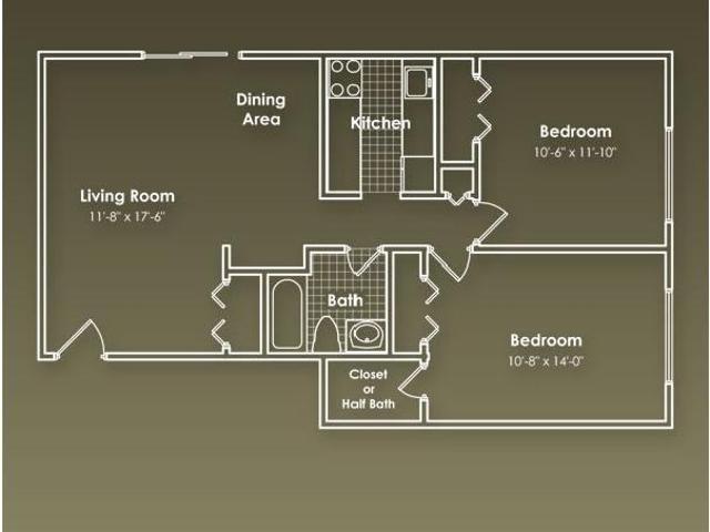 Indian Hills Senior Community 2 Bedroom Apartment for Rent at 1541 E 191st St, Euclid, OH 44117