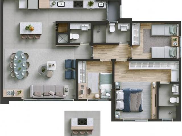 Insight | Apartamento 3 Quartos 1 Suíte, na Vila Izabel | 94m²