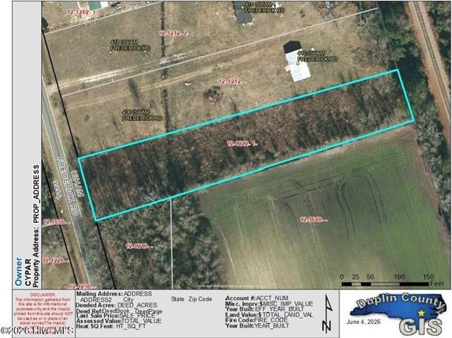 Isham Frederick Rd Lot 1, Magnolia, NC 28453