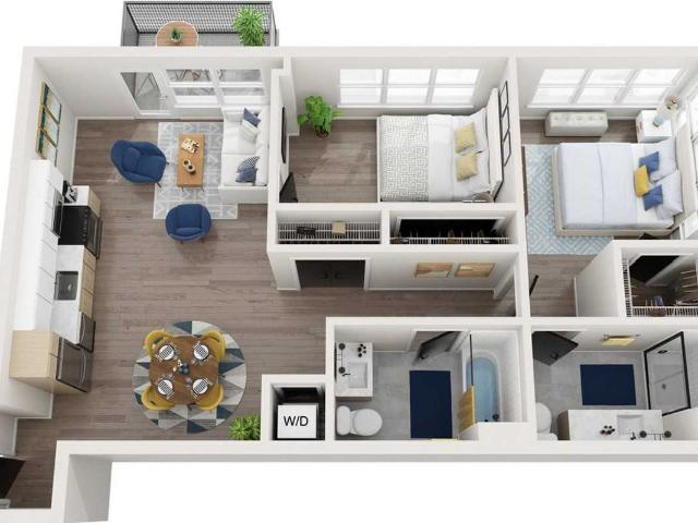 Ironworks Ithaca 2 Bedroom Apartment for Rent at 430 W State St, Ithaca, NY 14850