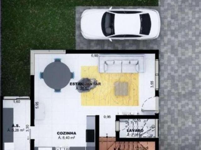 Jardim das Americas Sobrado Triplex com 3 suites e 2 vagas 163 m²