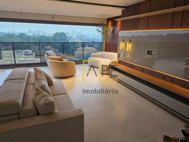 Jardim fonte do morumbi apartamento de 186m 3 suites 3 Vgs Mobiliado