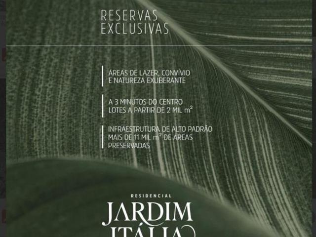 JARDIM ITÁLIA – O ENDEREÇO DO EXTRAORDINÁRIO