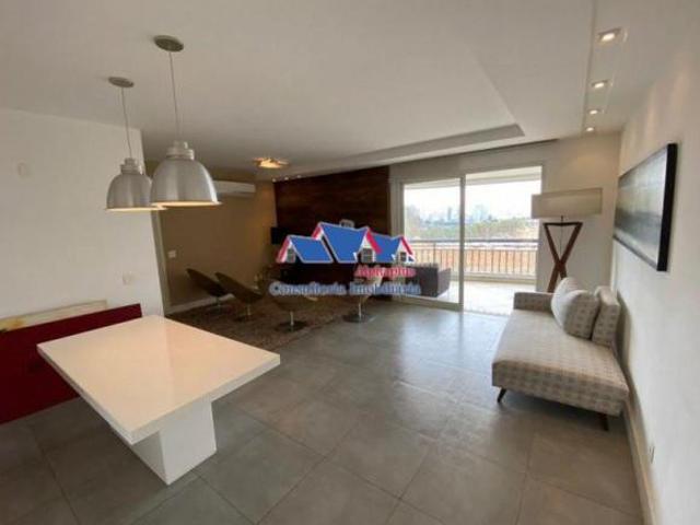 Jardins de Tamboré Mobiliado, 122 m2, 3 suítes, 2 vagas, l