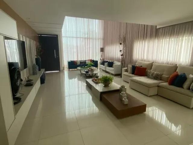 Jb casa de alto padrão no condomãnio vila dos lagos em ponta negra com 4 quartos medindo 450mâ²