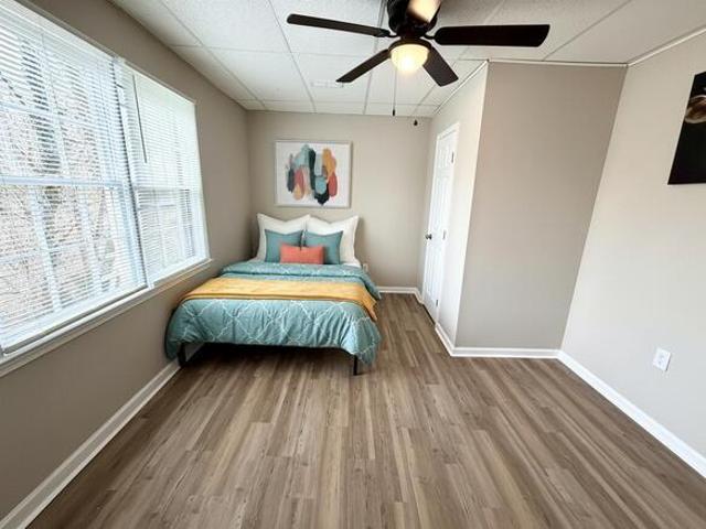 Join a community of professionals at a newly renovated space Enjoy peace of mind smart lock privacy, ultra fast Wi Fi, and plenty of parking. All utilities are included. Experience modern living that feels like home
