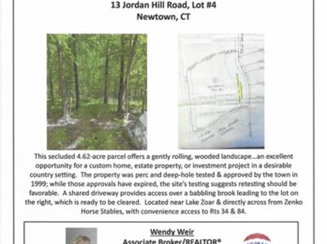 Jordan Hill Rd Lot,newtown, Plot For Sale