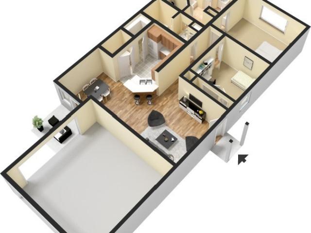 Juban Courts Condos 3 Bedroom Apartment for Rent at 8447 Florida Blvd, Denham Springs, LA 70726