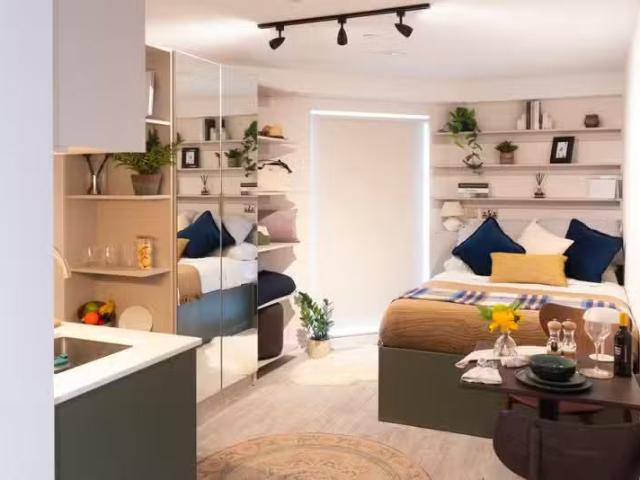 Unique 1 BA Studio flat for rent in Clarence Street, Kingston.