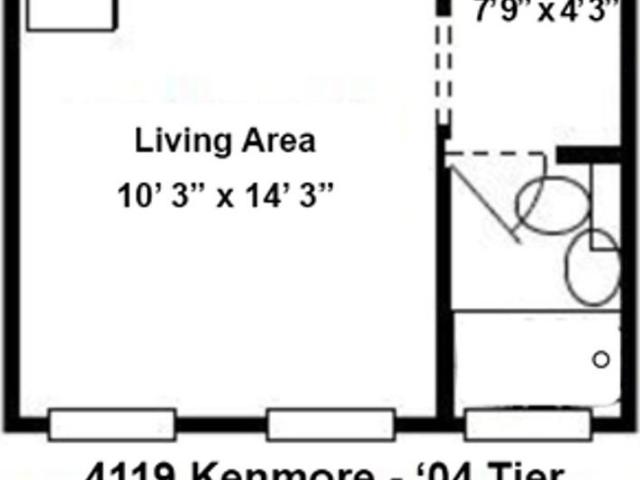 Kenmore Studio Apartment for Rent at 4119 N Kenmore Ave, Chicago, IL 60613 Uptown