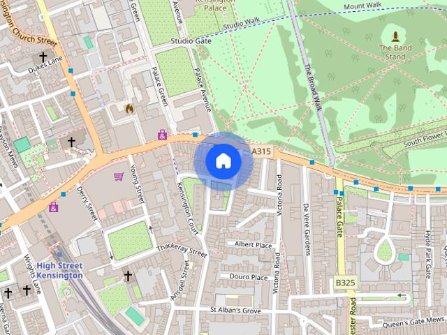 Kensington Road, Kensington, London, W8