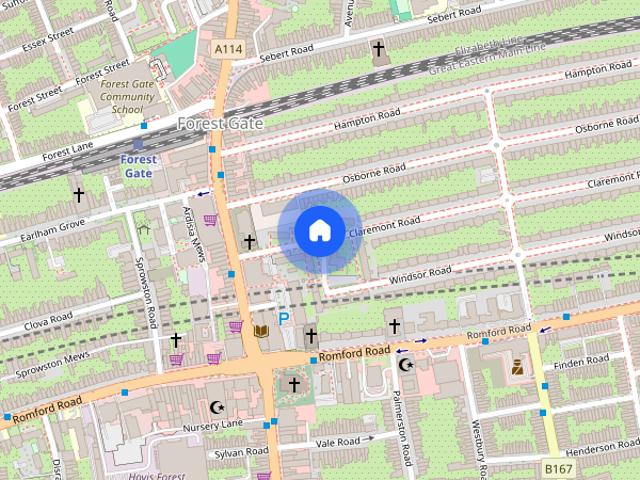 Kebbell Terrace, Claremont Road, Forest Gate, London, E7