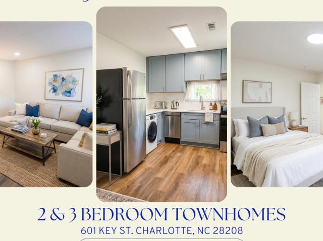 Key Street Townhomes 2 Bedroom Home for Rent at 601 Key St, Charlotte, NC 28208 Thomasboro Hoskins