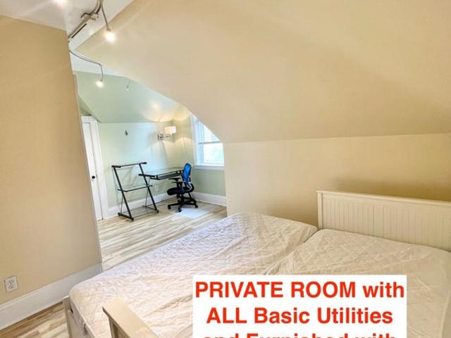 KING Size Bed! Furnished Private Room Ready with