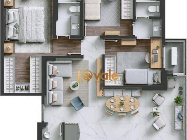 Kingdom à venda 83m² 3 Dormitórios Proximidade Colinas
