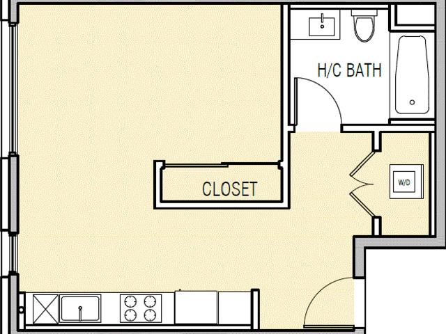 KINGSLEY PARK APARTMENTS Studio Apartment for Rent at 750 S Kingsley Dr, Los Angeles, CA 90005 Wilshire Center Koreatown