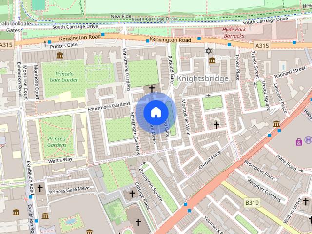 Kingston House South, Ennismore Gardens, London, UK, SW7