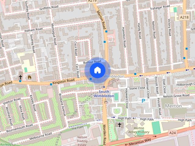KINGSTON ROAD, SW20: 3 bed 2 rec 1 bath unfurn