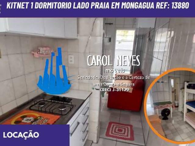 KITNET 1 DORMITORIO LADO PRAIA LOCACAO MONGAGUA