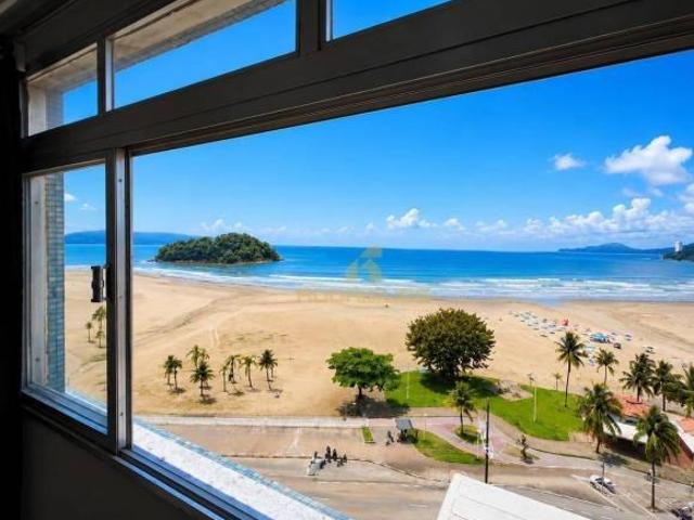 Kitnet com vista mar | Mobiliado e climatizado | José Menino Santos/SP