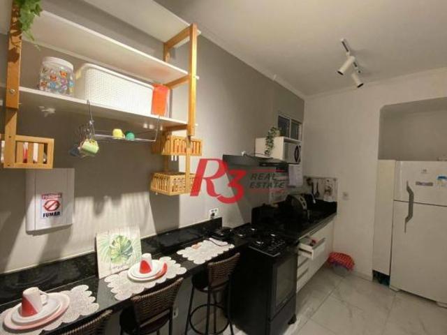 Kitnet com 1 dormitório para alugar, 29 m² por R$ 3.000,00/mês Boa Vista São Vicente/SP