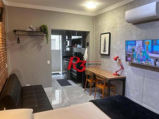 Kitnet com 1 dormitório à venda, 28 m² por R$ 375.000,00 José Menino Santos/SP