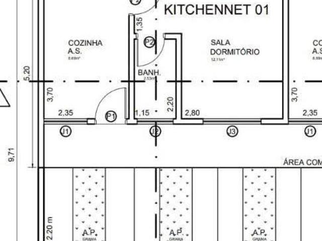 Kitnet com 1 dormitório à venda, 35 m² por R$ 165.000 Jardim Novo Horizonte Sorocaba/SP