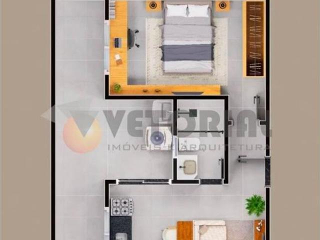 Kitnet com 1 dormitório à venda, 37 m² por R$ 275.000,00 Pontal de Santa Marina Caraguatatuba/SP