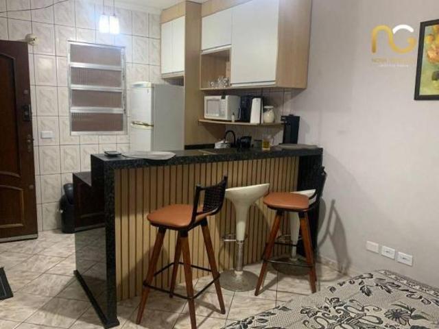 Kitnet com 1 dormitório à venda, 32 m² por R$ 215.000,00 Aviação Praia Grande/SP