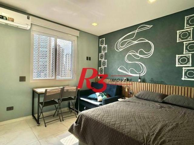 Kitnet com 1 dormitório à venda, 32 m² por R$ 335.000,00 Boqueirão Santos/SP