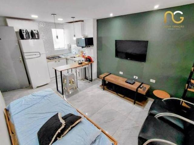 Kitnet com 1 dormitório à venda, 33 m² por R$ 215.000,00 Aviação Praia Grande/SP