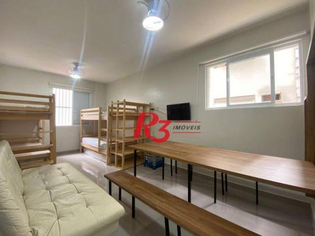 Kitnet com 1 dormitório à venda, 33 m² por R$ 350.000,00 Gonzaga Santos/SP