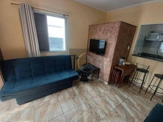 Kitnet com 1 quarto à venda, 29 m² por R$ 220.000 Boqueirão Praia Grande/SP