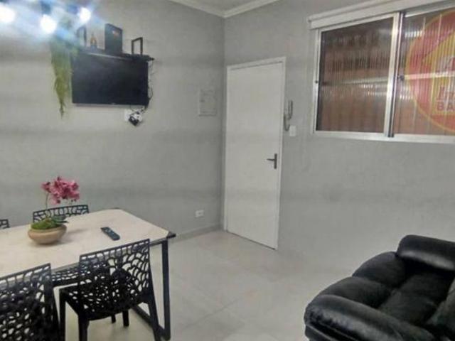 Kitnet com 1 quarto à venda, 38 m² por R$ 230.000 Vila Guilhermina Praia Grande/SP