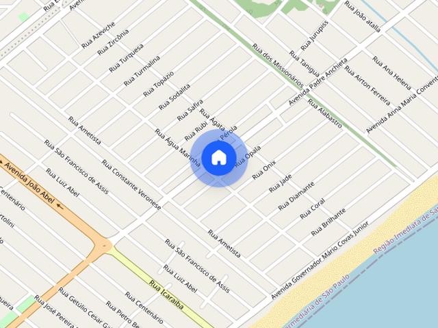 Kitnet á 300 metros da praia Belmira Novaes Peruíbe/SP