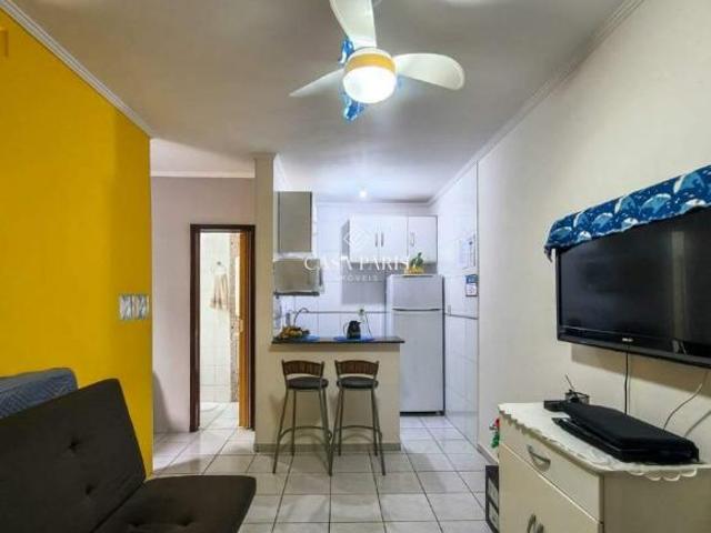 Kitnet à venda na Caiçara, Praia Grande 27m², 1 vaga, aceita financiamento