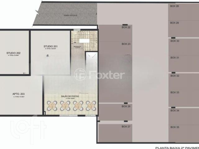Kitnet / JK / Studio com 1 dormitórios em Porto Alegre