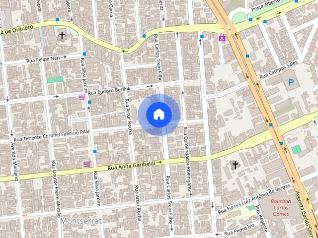 Kitnet mobiliada para alugar em Mont'Serrat – Praticidade, conforto e localização privilegiada próxima ao Centro Universitário Metodista IPA
