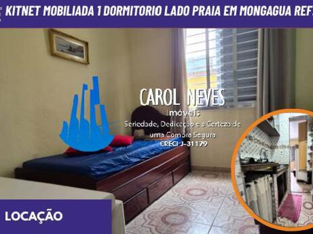 KITNET 1 DORMITORIO LADO PRAIA LOCACAO MONGAGUA