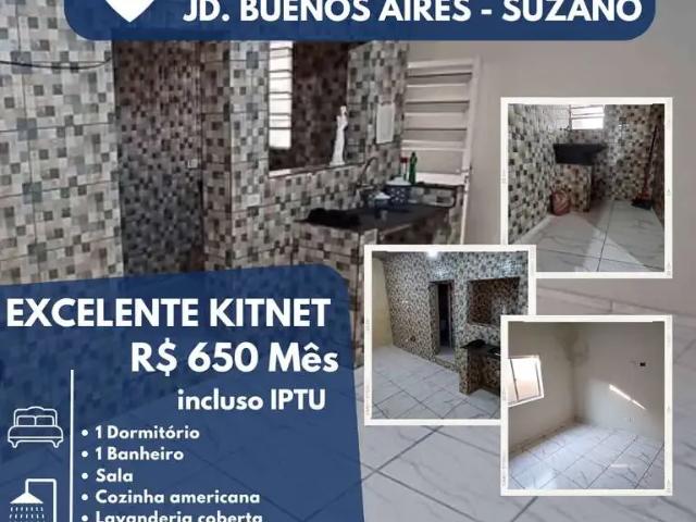 Kitnet / Stúdio para Locação em Suzano/SP Parque Buenos Aires 1 Quartos