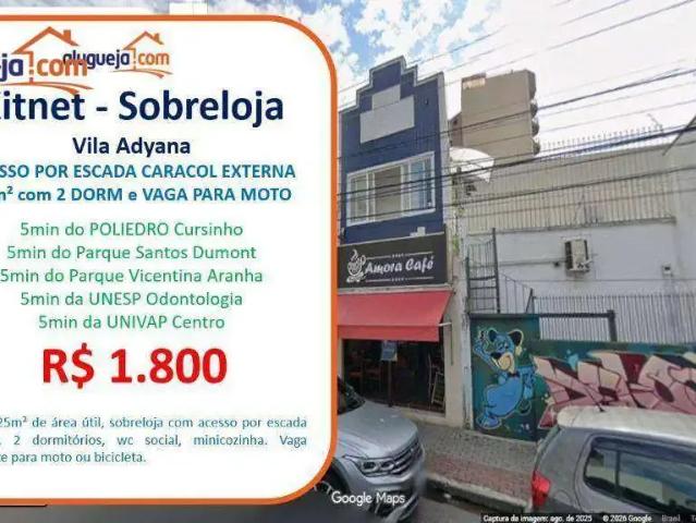 Kitnet / Stúdio para Locação em São José dos Campos/SP Vila Adyana 2 Quartos