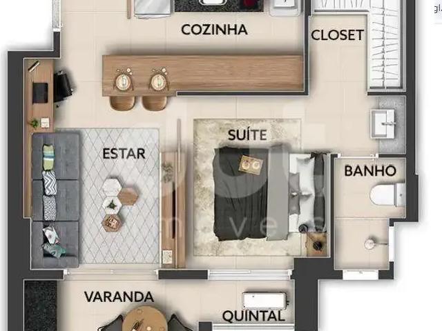 Kitnet / Stúdio para Venda em Campinas/SP Vila Lídia 1 Quartos