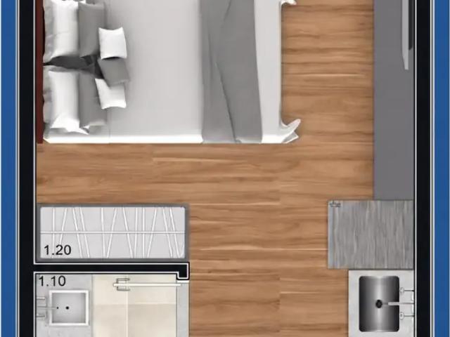 Kitnet / Stúdio para Venda em Curitiba/PR Vila Izabel 1 Quartos