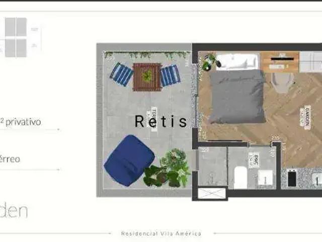 Kitnet / Stúdio para Venda em Curitiba/PR Cajuru 1 Quartos