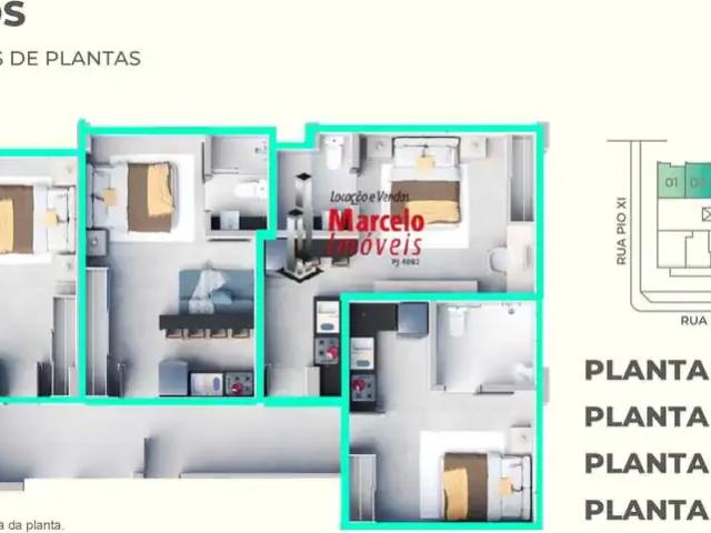 Kitnet / Stúdio para Venda em Belo Horizonte/MG Ipiranga 1 Quartos